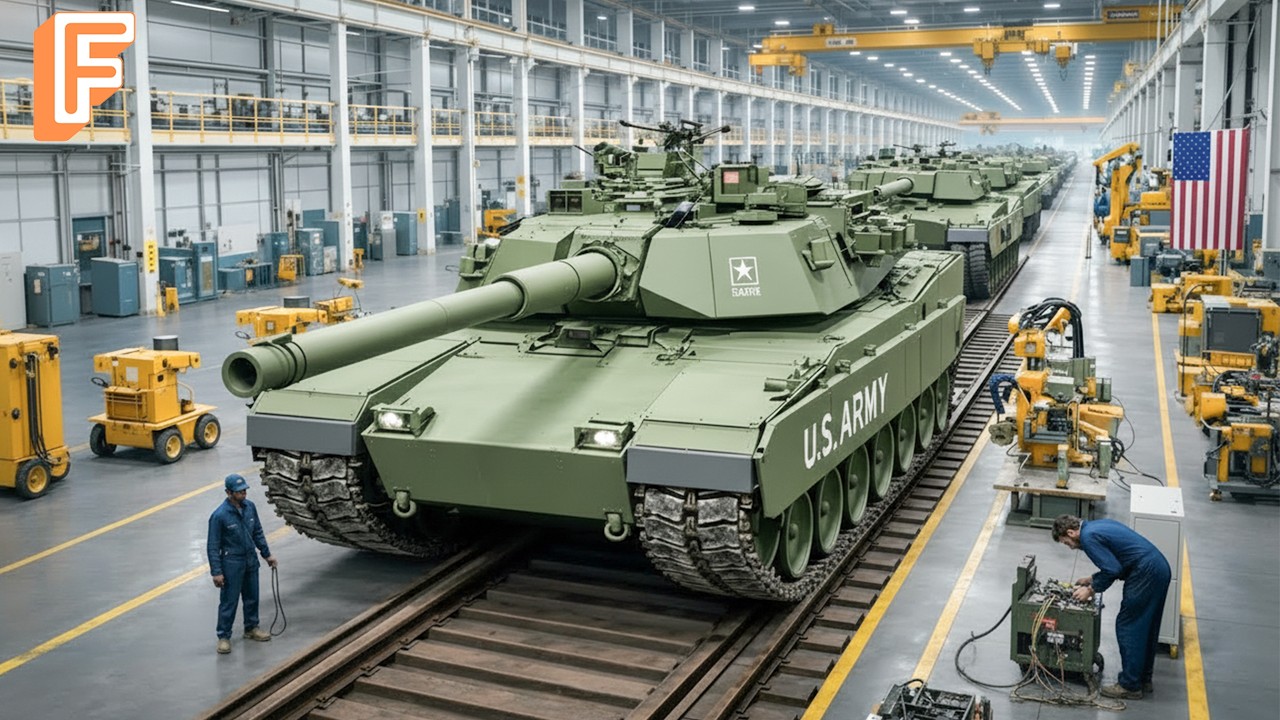 How Modern Battle Tanks Are Made Inside Massive Military Factory