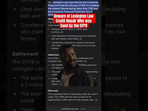Lexington Law Credit Repair Was Sued By CFPB #shorts #credit #creditrepair #money #finance #cfpb