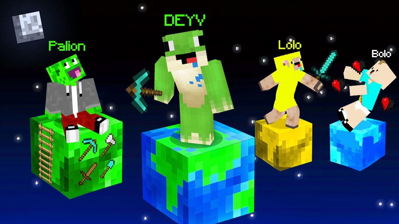 PLANETA PALION vs DEYV vs LOLO vs BOLO w Minecraft!