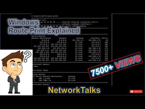 Route Print windows Explained