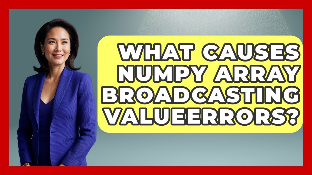 What Causes NumPy Array Broadcasting ValueErrors? - Python Code School