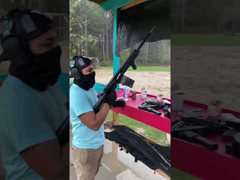 Shooting dragons breath šš„out of a Saiga 12 #youtubeshorts #shorts #viral #trending #shooting #ak