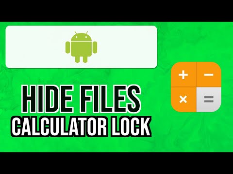 How to HIDE FILES and APPS on ANDROID Using CALCULATOR LOCK APP 2024 | Hide Files in Calculator
