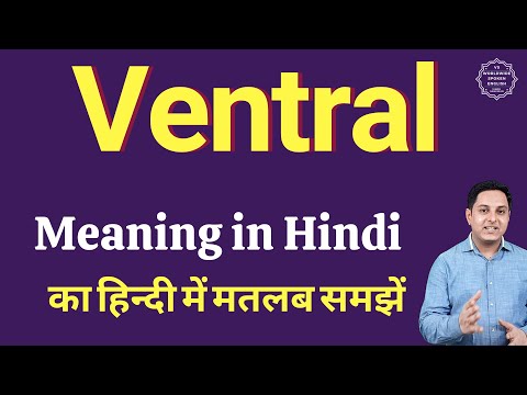 Ventral meaning in Hindi | Ventral ka matlab kya hota hai
