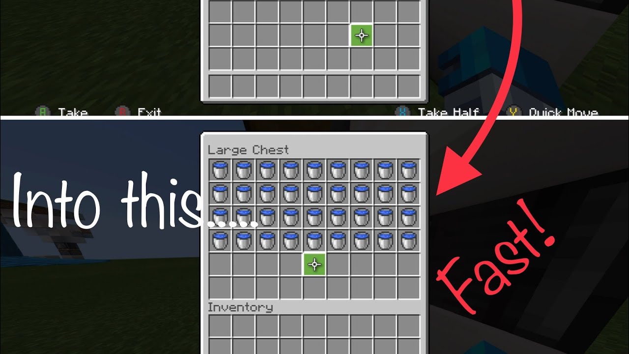 MCBE: Fully automatic water bucket filler. +Tutorial