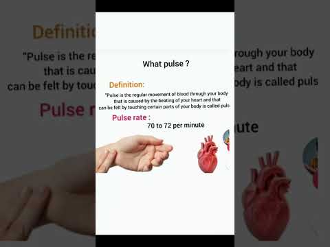 What is pulse |definition of pulse|medical uses
