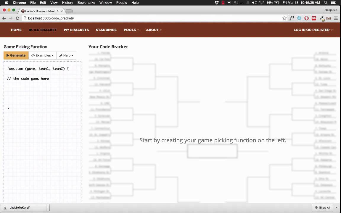 Coder's Bracket Tutorial - Choose by Seed