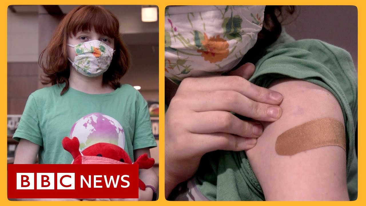 Young Americans begin vaccination programme as Pfizer-BionTech jab approved - BBC News