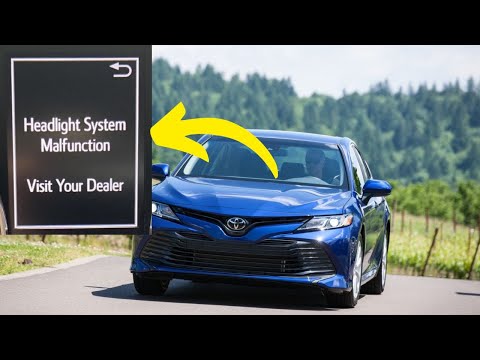 “Headlight system malfunction” warning in Toyota – reasons