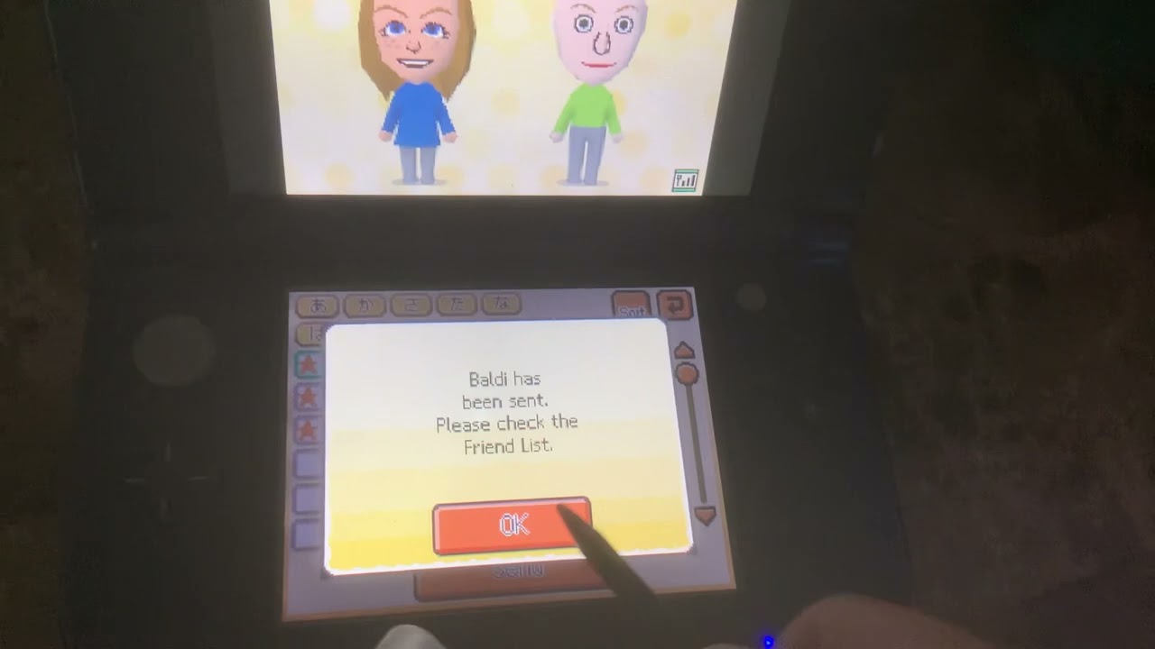 Tomodachi Collection Wii to DS Mii Transfer Test