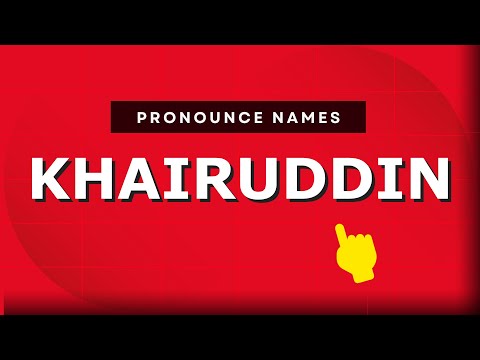 How to pronounce Khairuddin in Malaysia? Malaysian pronunciation of Khairuddin - Pronounce Names