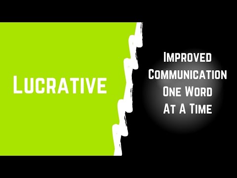 Word of the day #9: Lucrative