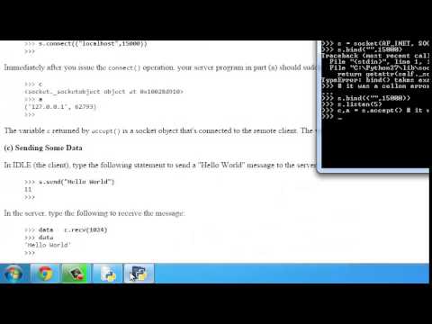 Python Simple Client/Server Program