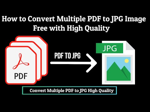 How to Convert Multiple PDF to JPG Image Free with High Quality | Convert multiple PDF to JPG | PDF