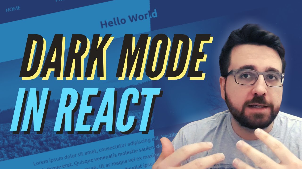 Easy Dark Mode Switch with React and localStorage