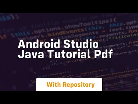 android studio java tutorial pdf