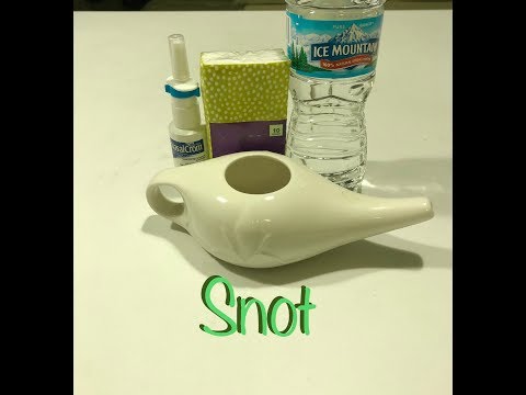 Snot and the Reason for Rinsing