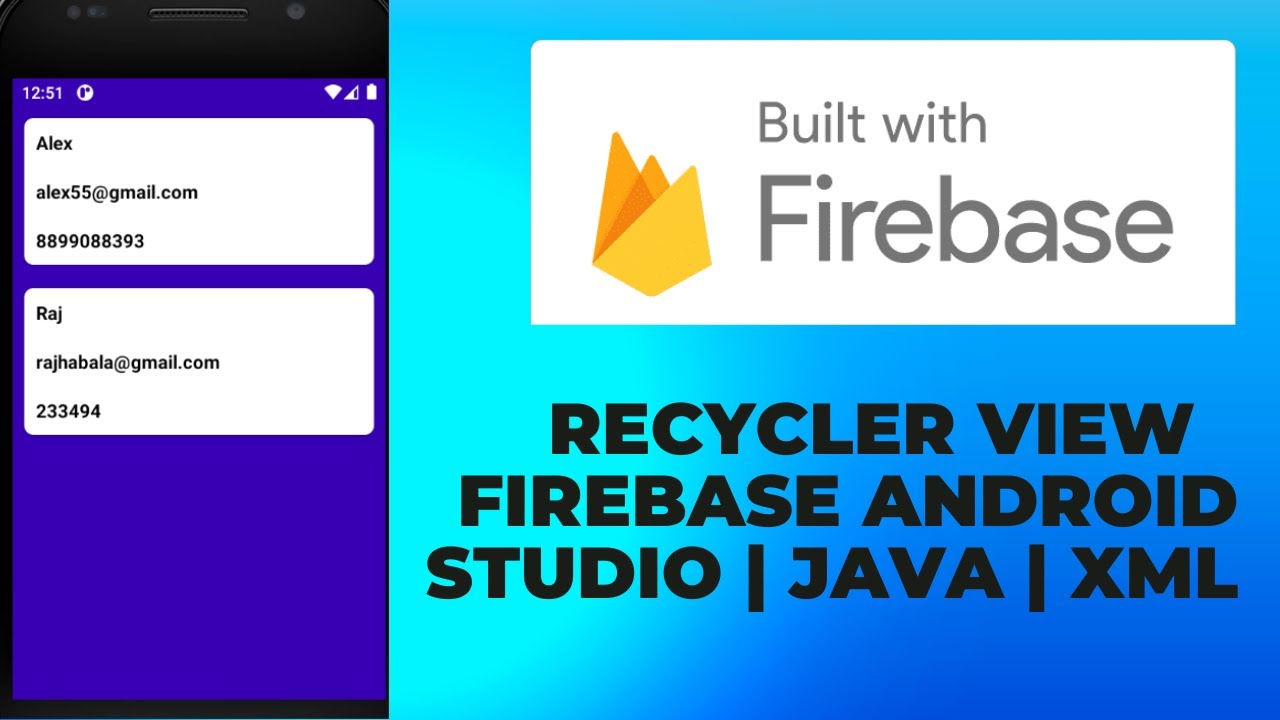 How to populate RecyclerView with Firebase data from Firebase using Android Studio | Firebase | Java