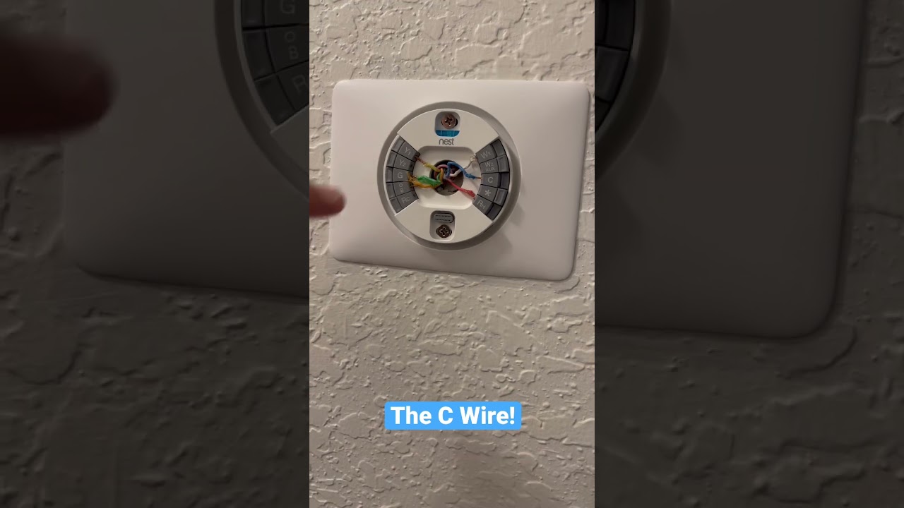 I Figured It Out! The C Wire! Nest Thermostat #smarthome #shorts #nest #hot #texas