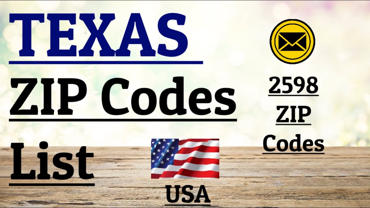 TEXAS ZIP Code s List || ZIP Code of TEXAS USA || 2598 ZIP Codes / All Cities ZIP Codes