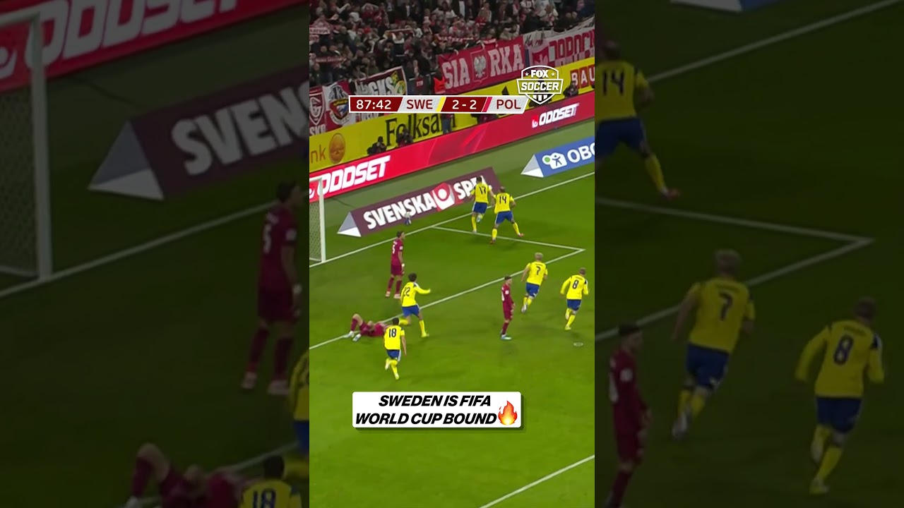 SWEDEN IS HEADED BACK TO THE FIFA WORLD CUP 🇸🇪 WHAT A MOMENT FOR GYÖKERES AND THE SWEDISH SIDE ‼️