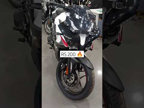 2024 Bajaj Pulsar RS 200 Pearl White Colour ๐ฅ๐ฅ #millionaire #rs200 #pulsarrs200 #shorts #explore