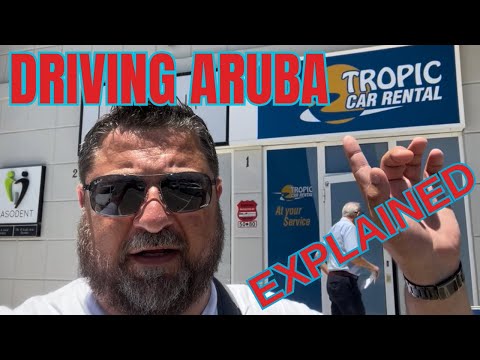 ARUBA Vacation CAR RENTAL - ROUNDABOUTS Explained and Places to visit in Aruba - Driving Tour Aruba
