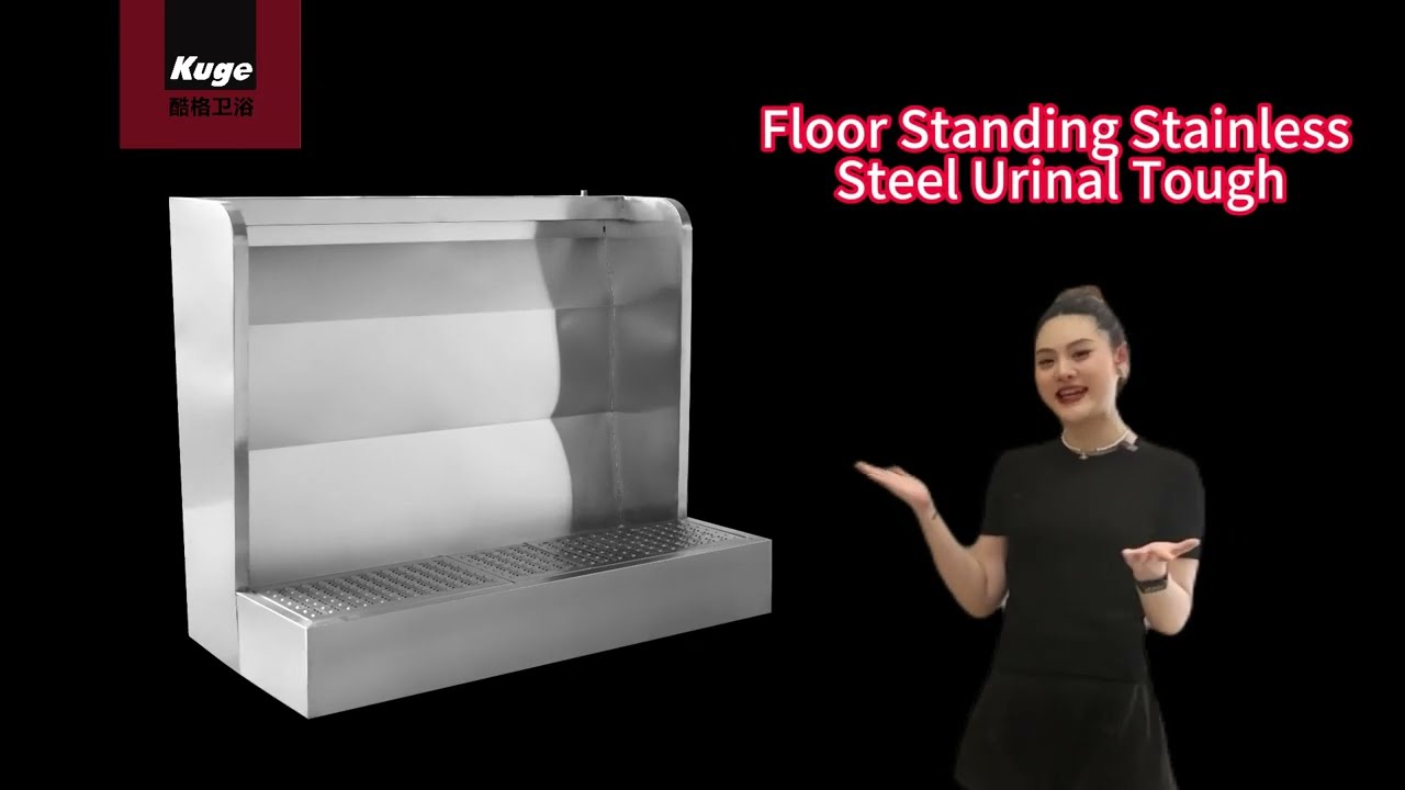 School floor mount stainless steel slab urinal trough