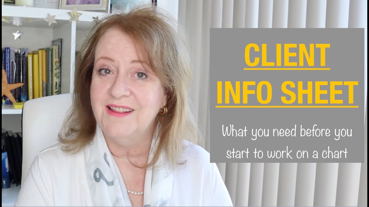 Your ASTROLOGY Client INFORMATION Sheet. ⭐️