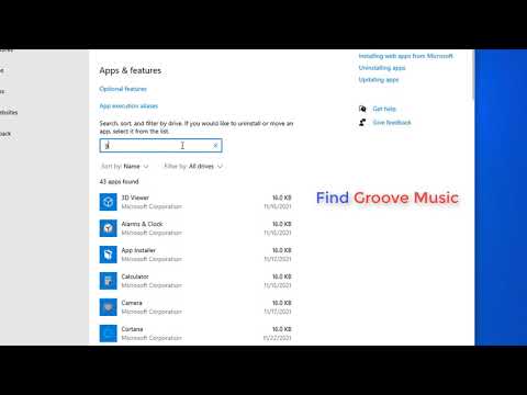 How to reset Groove Music app on Windows 10