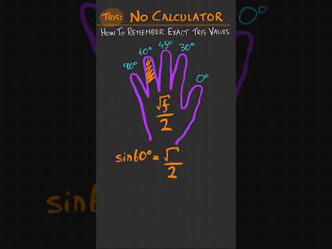 Find EXACT Trig Values EASILY!