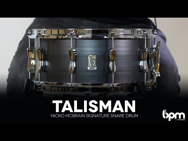 Caixa British Talisman 14x6,5" Signature Nicko McBrain Steel Shell Made ...