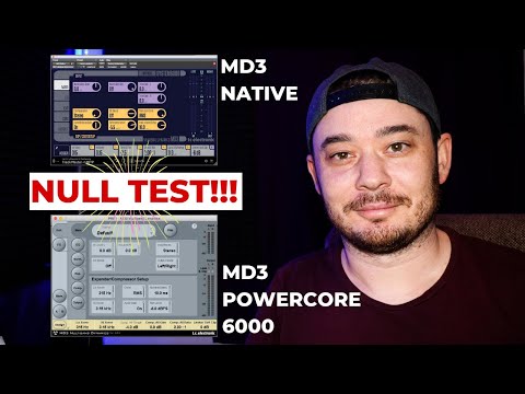 TC Electronic: MD3 Native vs MD3 Powercore 6000 - Null Test | AdrianMilea.com