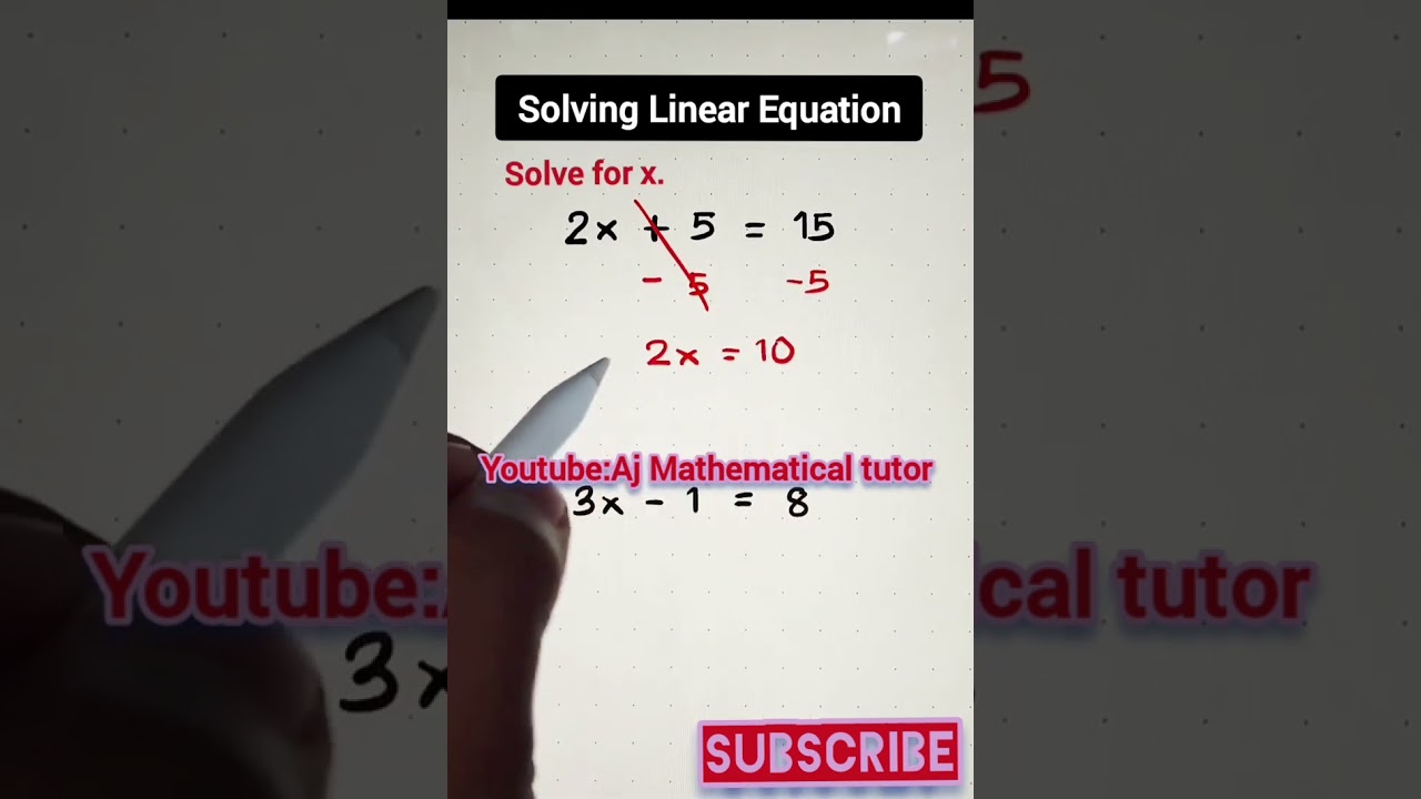 Solving Linear Equations: The Easy Way