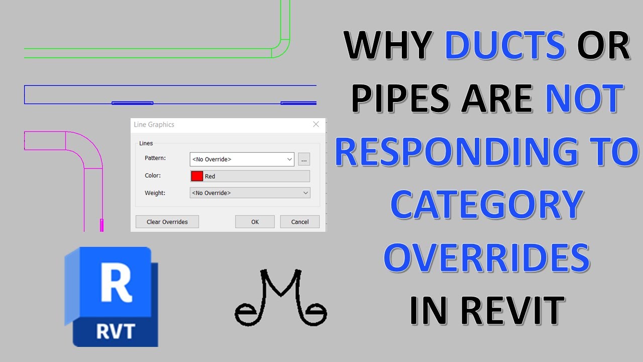 Revit Tutorial - Why ducts or pipes are not responding to category graphic overrides