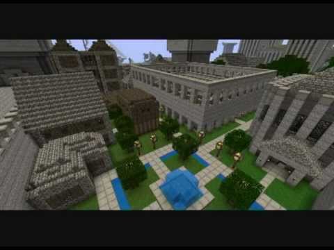 Huge Minecraft Castle Town Minecraft Project