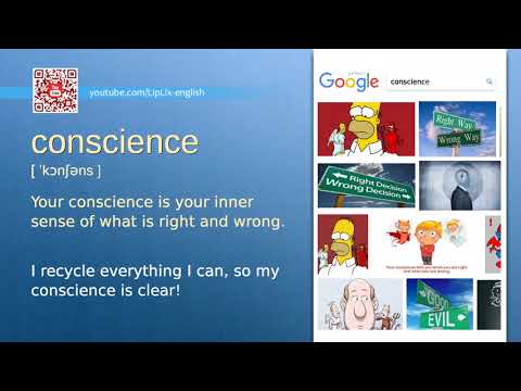 Conscience : C2 level english vocabulary lesson, www.LipLix.com