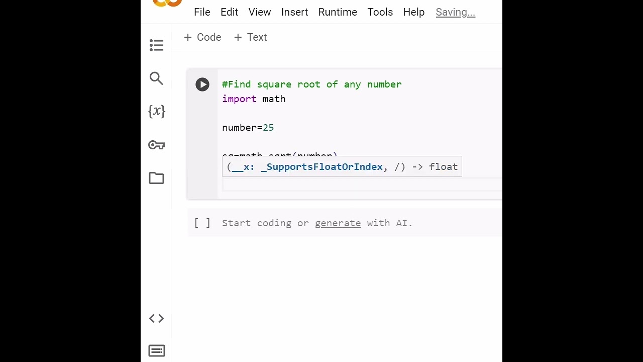 How to find square root in python | Python programming