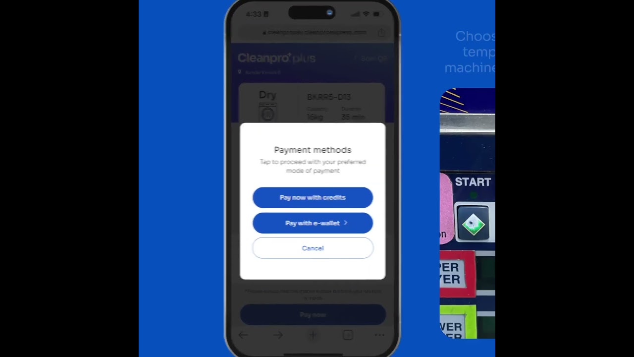 How to Pay for Drying with Cleanpro Plus