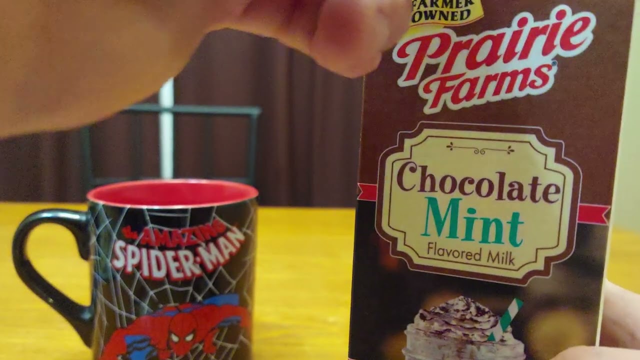 Prairie Farms Chocolate Mint Flavored Milk & A Cold Steel Pocket Knife