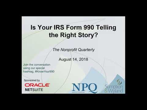 Is Your IRS Form 990 Telling the Right Story?