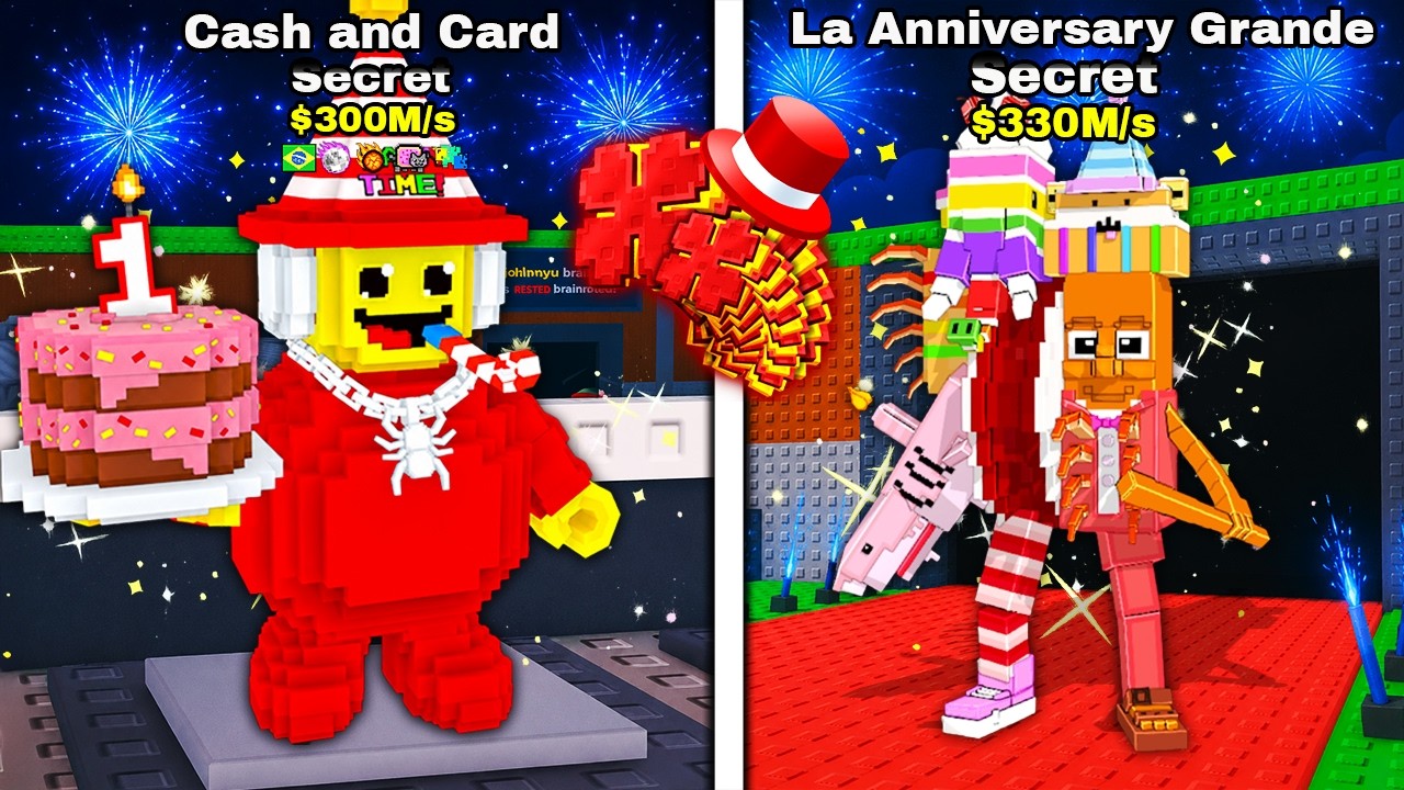 Anniversary Admin Abuse 🎉 New Limited Crafts 🥳 Steal a Brainrot Funny Moments