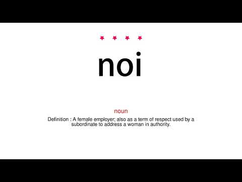 How to pronounce noi - Vocab Today