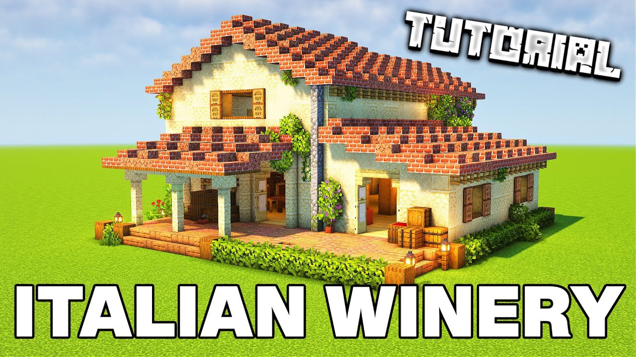 How To Build An Italian Winery | Minecraft Tutorial - Minecraft Builders