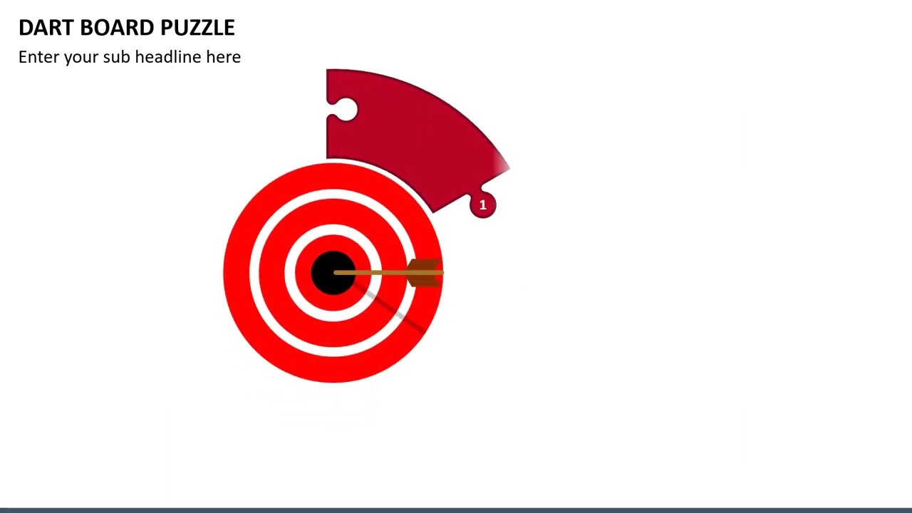 Dart Board Puzzle Animated PowerPoint Template