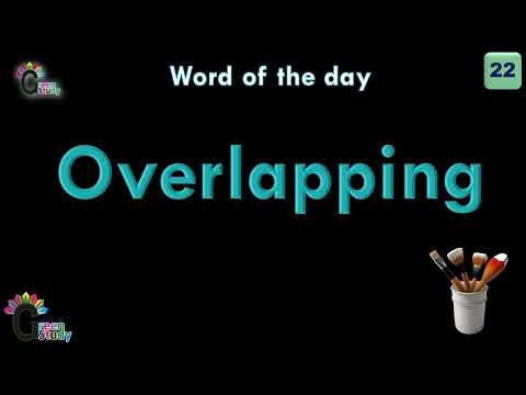 Overlapping | Word of the day 22 | English Words Of The Day | Words | Word Meaning In Urdu