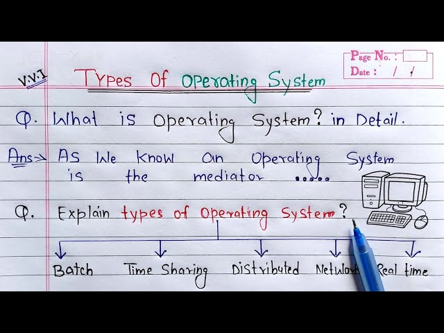 Understanding Different Types of Operating Systems: Batch, Real-time, Distributed, Network, and ...