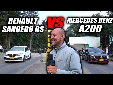 Sandero RS🆚A200 🔥Fullcars Drag Race cuarto de milla