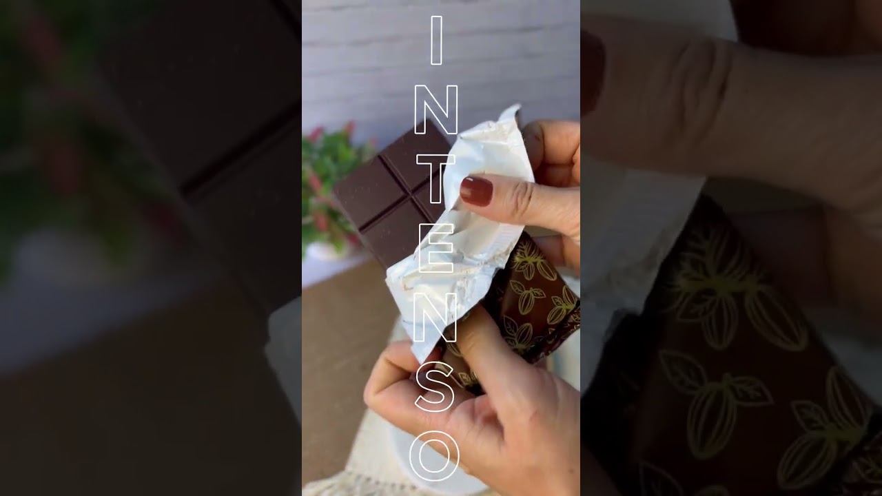 O poder do verdadeiro chocolate: Brut 100% cacau.