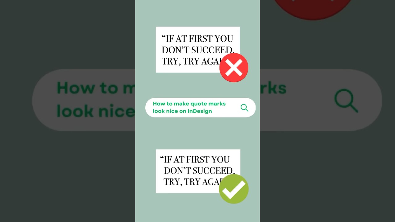 InDesign how to style quotation marks - typography #adobe #tutorial #quotes #type #indesigntutorial